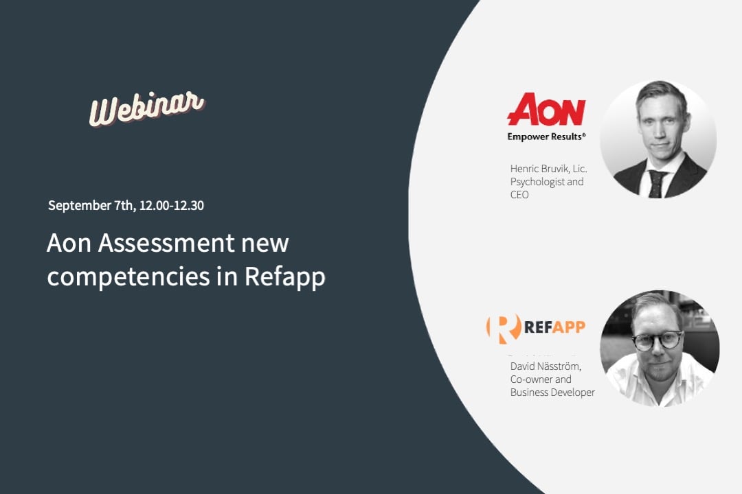 Webinar: Aon Assessment’s new competencies in Refapp