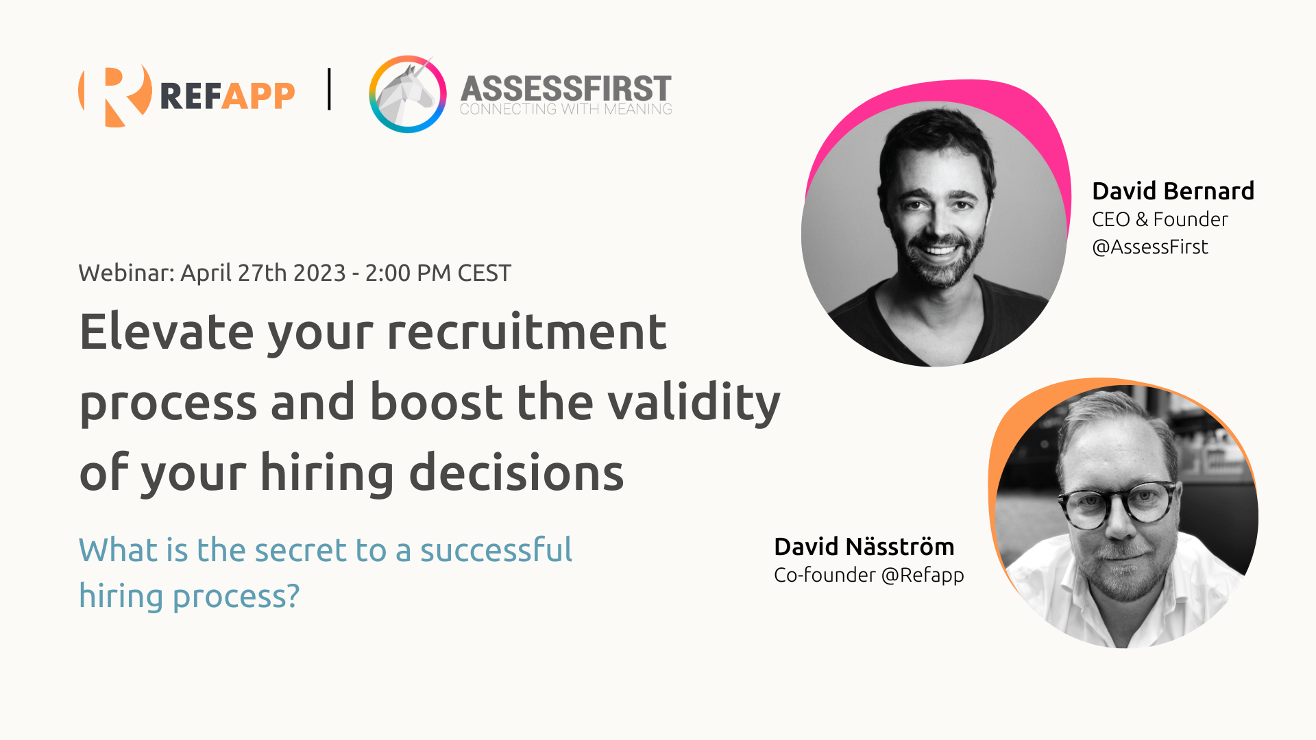 Webinar: Elevate your recruitment process and boost the validity of ...